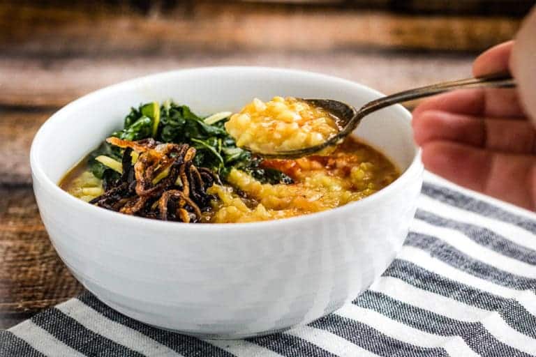 Instant Pot Congee with Brown Rice and Turmeric | All Ways Delicious